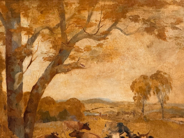 Landscape with Cows - Charles Stillwell Oil Painting - Helen Storey ...