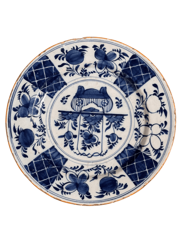 Large Blue and White English Delft Charger, 18th Century - Helen Storey ...