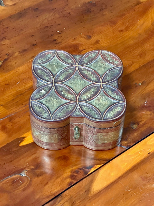 Rare Quatrefoil Chinese Export Tea Caddy, 19th Century - Helen Storey ...